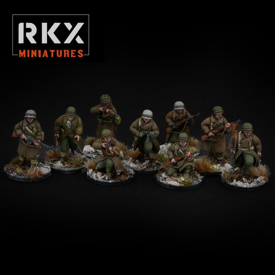 All US Troop Sets_rkx Miniatures_late War_wwii (for Bolt Action)_rifle ...