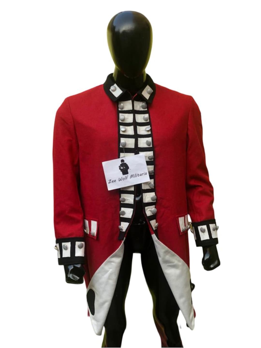 British Redcoat Jacket – 18th Century Wool Blend Uniform, Reenactment ...