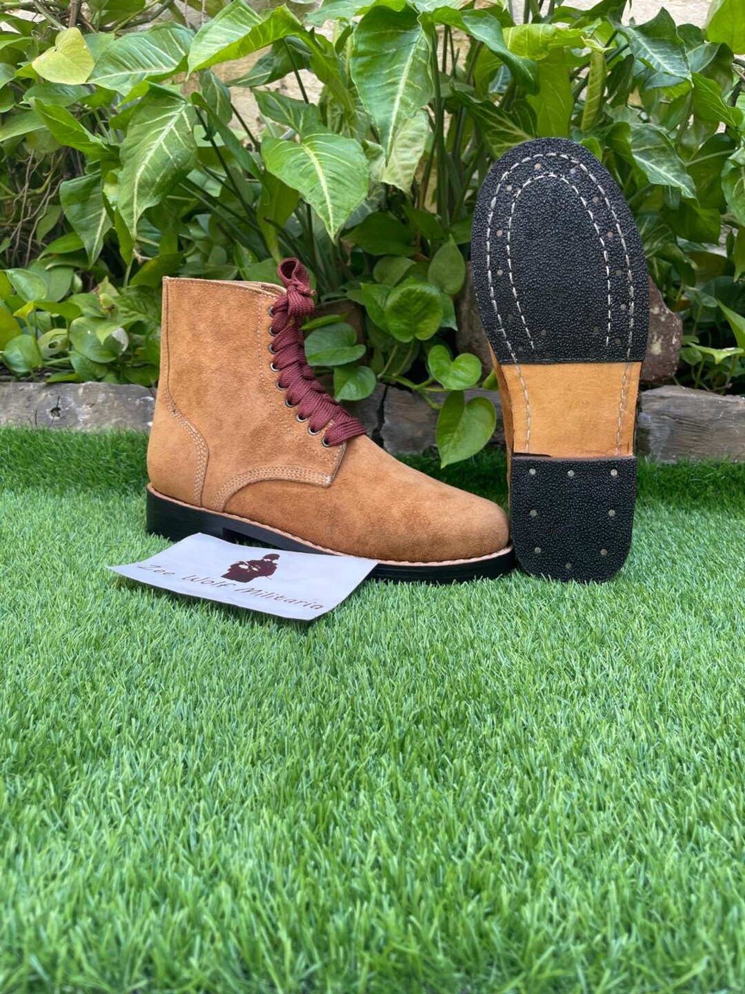 Handmade Leather US Army Combat Boots | Men's Lace-up Military Ankle ...