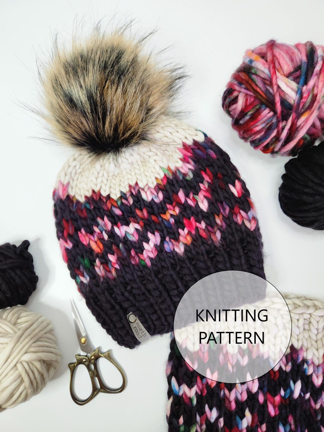 KNITTING PATTERN - the Aurora Glow Hat, Super Bulky Knit Hat Pattern - Etsy