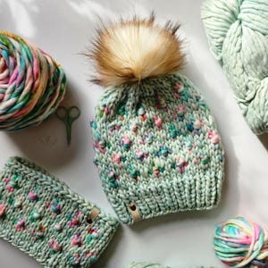 KNITTING PATTERN - the Seed Collector Hat, Super Bulky Knit Hat Pattern ...
