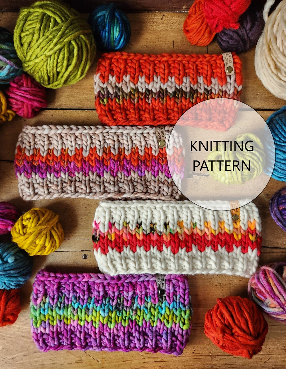 KNITTING PATTERN - Every Little Bit Headband, Super Bulky Knit Headband ...