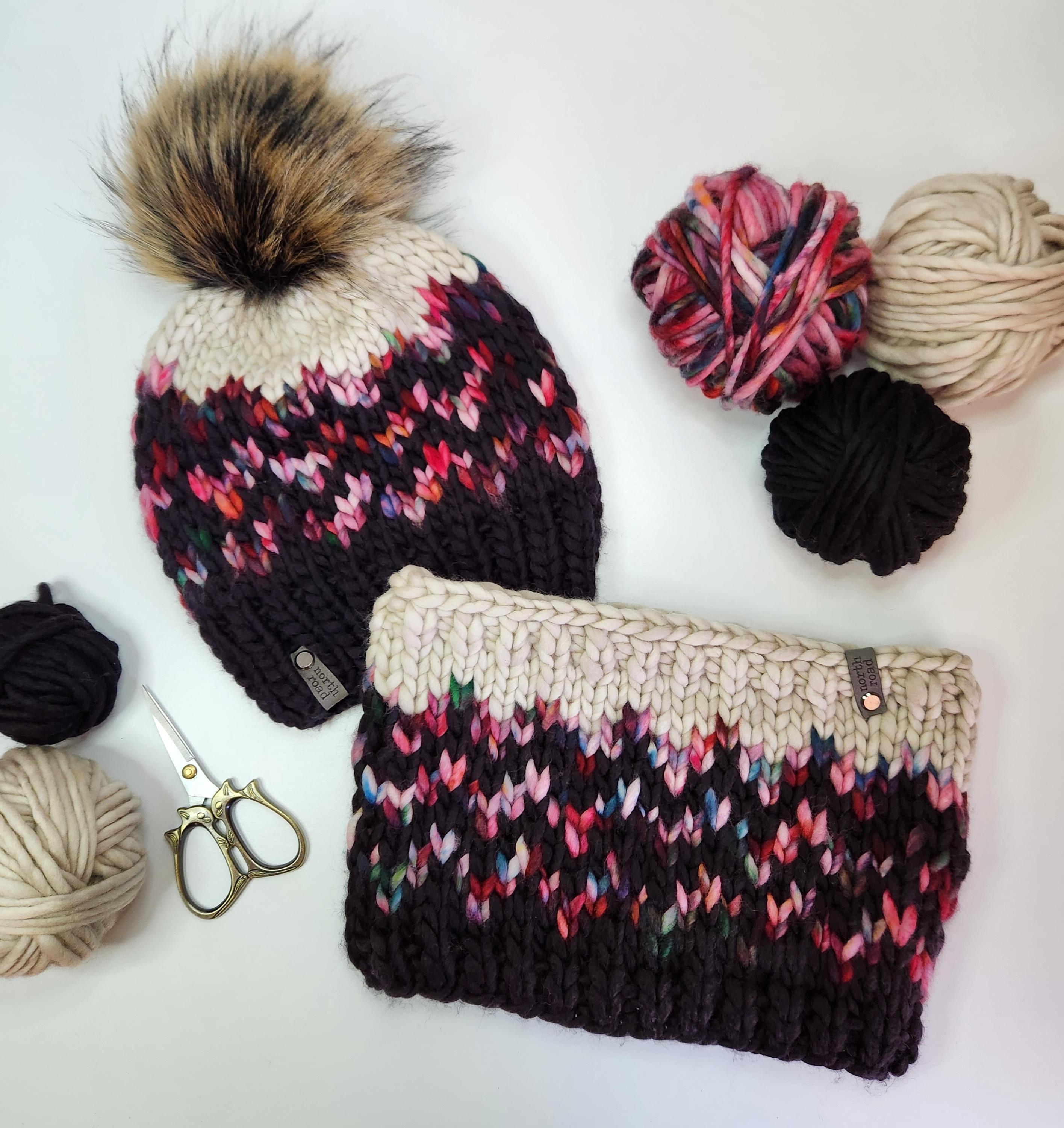 KNITTING PATTERN - the Aurora Glow Cowl, Super Bulky Knit Neck Scarf ...