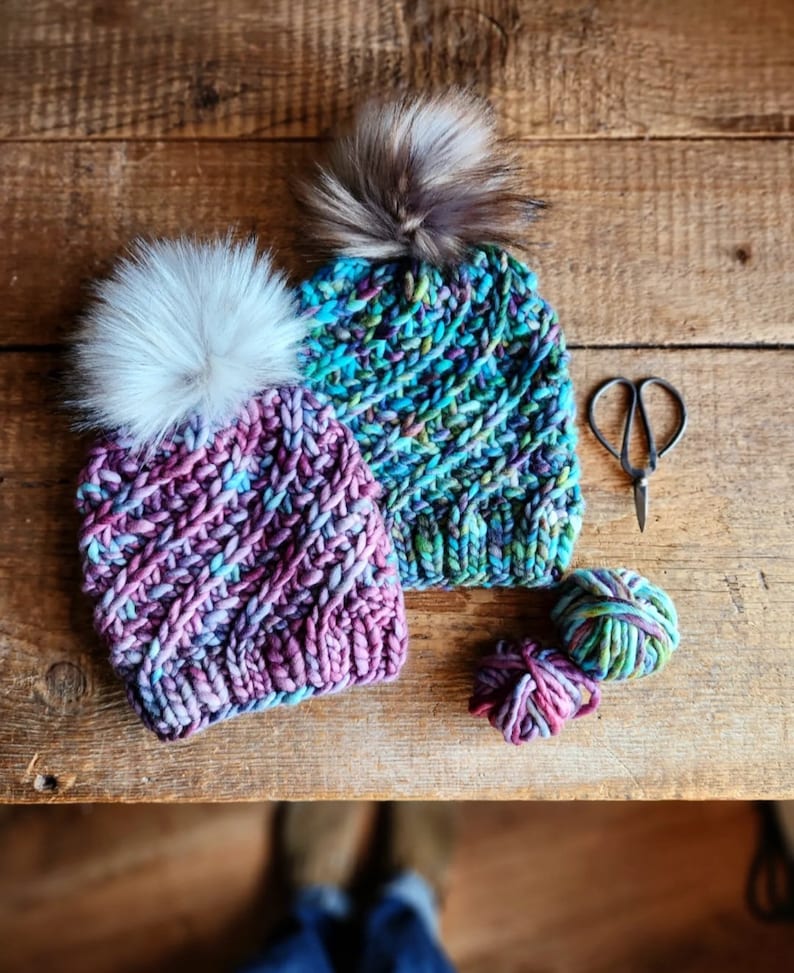 KNITTING PATTERN the Gales of November Hat Super Bulky Knit - Etsy