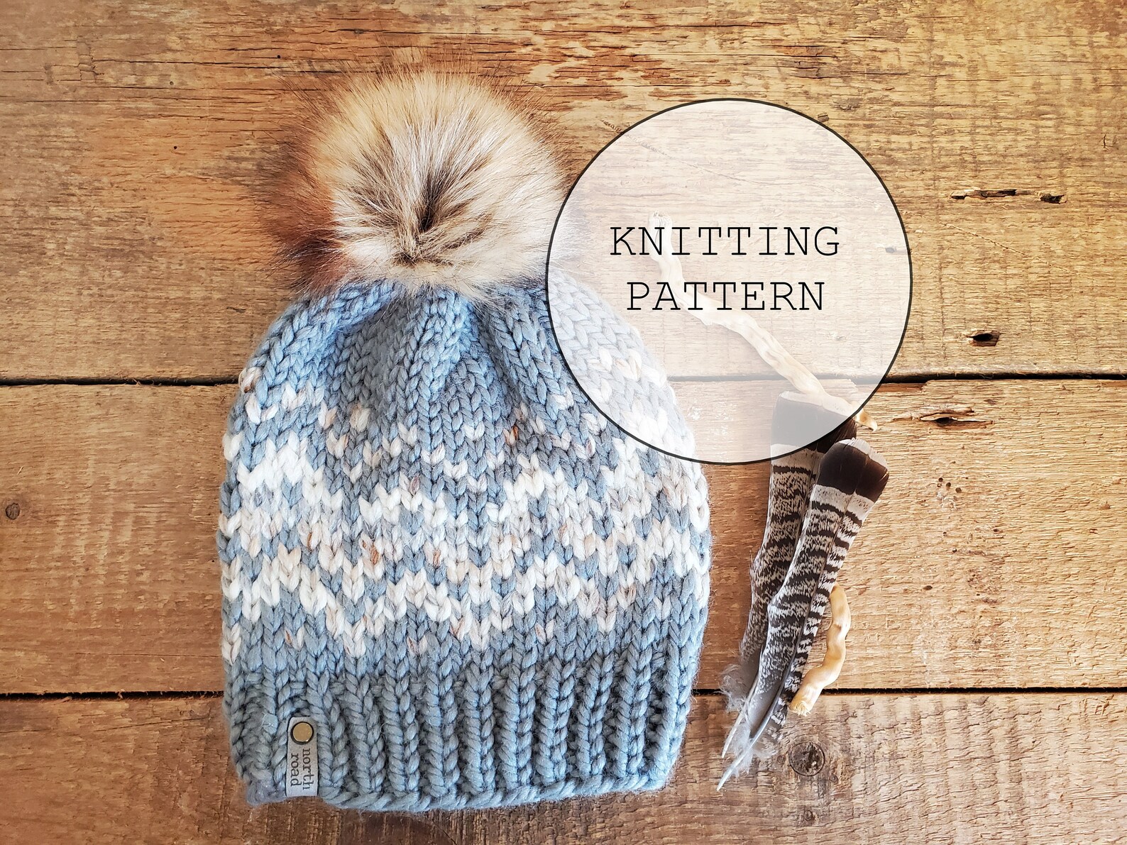 KNITTING PATTERN Sawtooth Mountains Hat Super Bulky Knit | Etsy