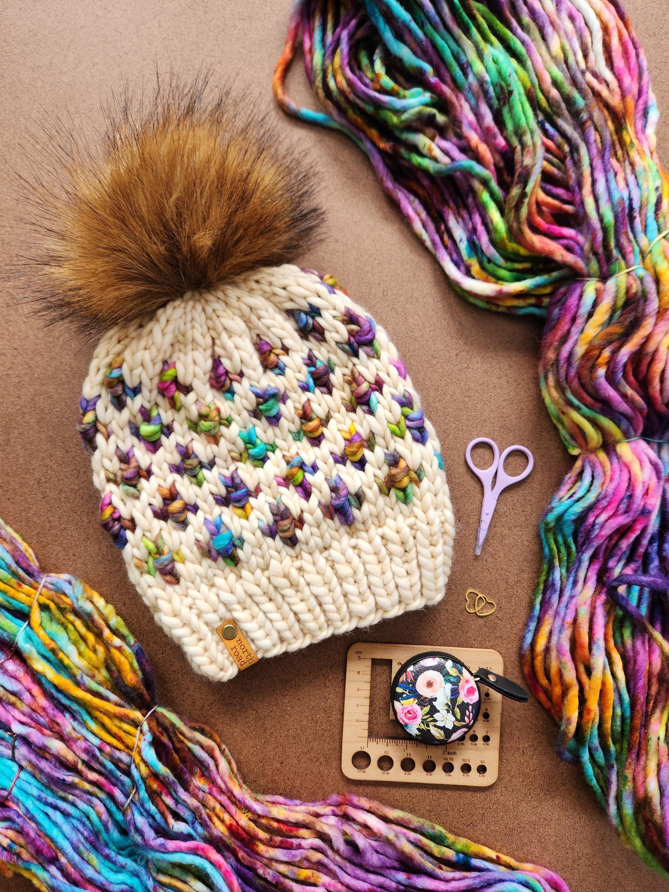 KNITTING PATTERN - the Seed Collector Hat, Super Bulky Knit Hat Pattern ...