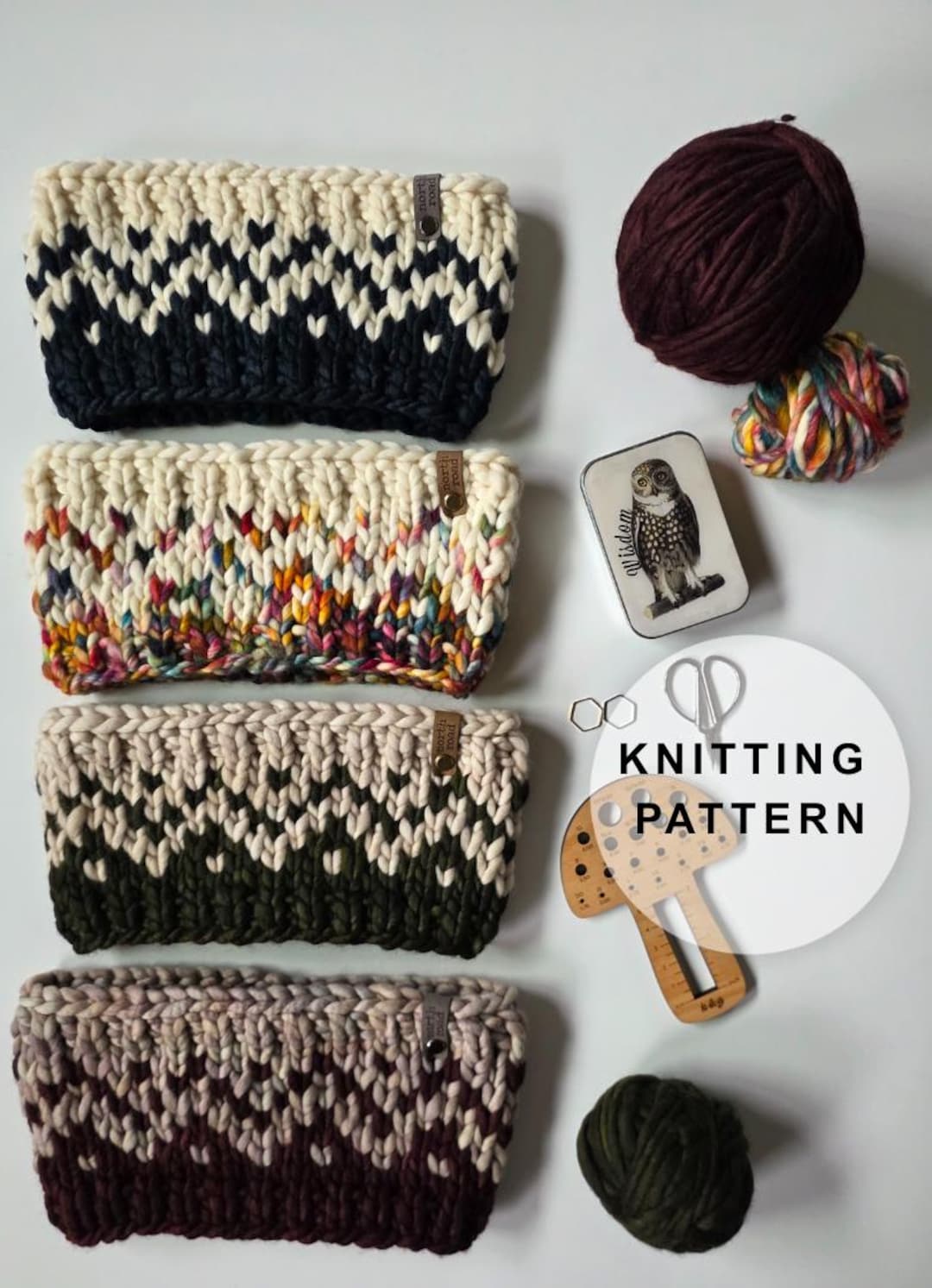 Super Bulky Knit Headband Pattern – Sawtooth Mountains Headband ...