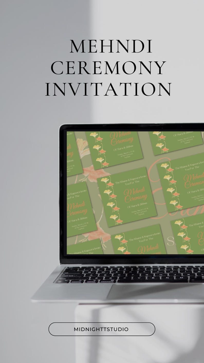 Mehndi Ceremony Invitation - Etsy