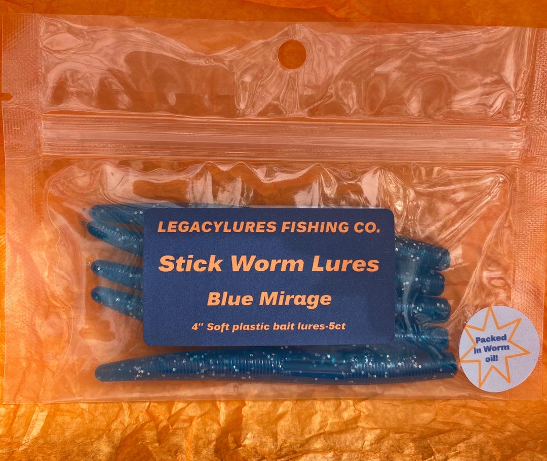 Blue Mirage Stick Worm Plastic Bait | Soft Plastic Worm Lures | Worm ...