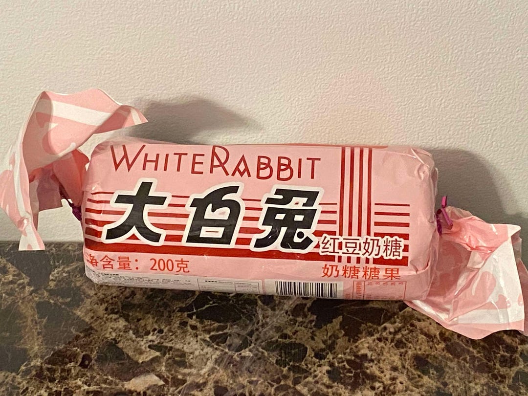 White Rabbit Milk Candy 200g Red Bean Flavor - Etsy