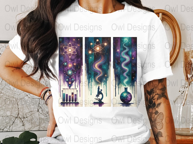Science Art PNG, Digital Download, Space Chemistry Wall Art ...