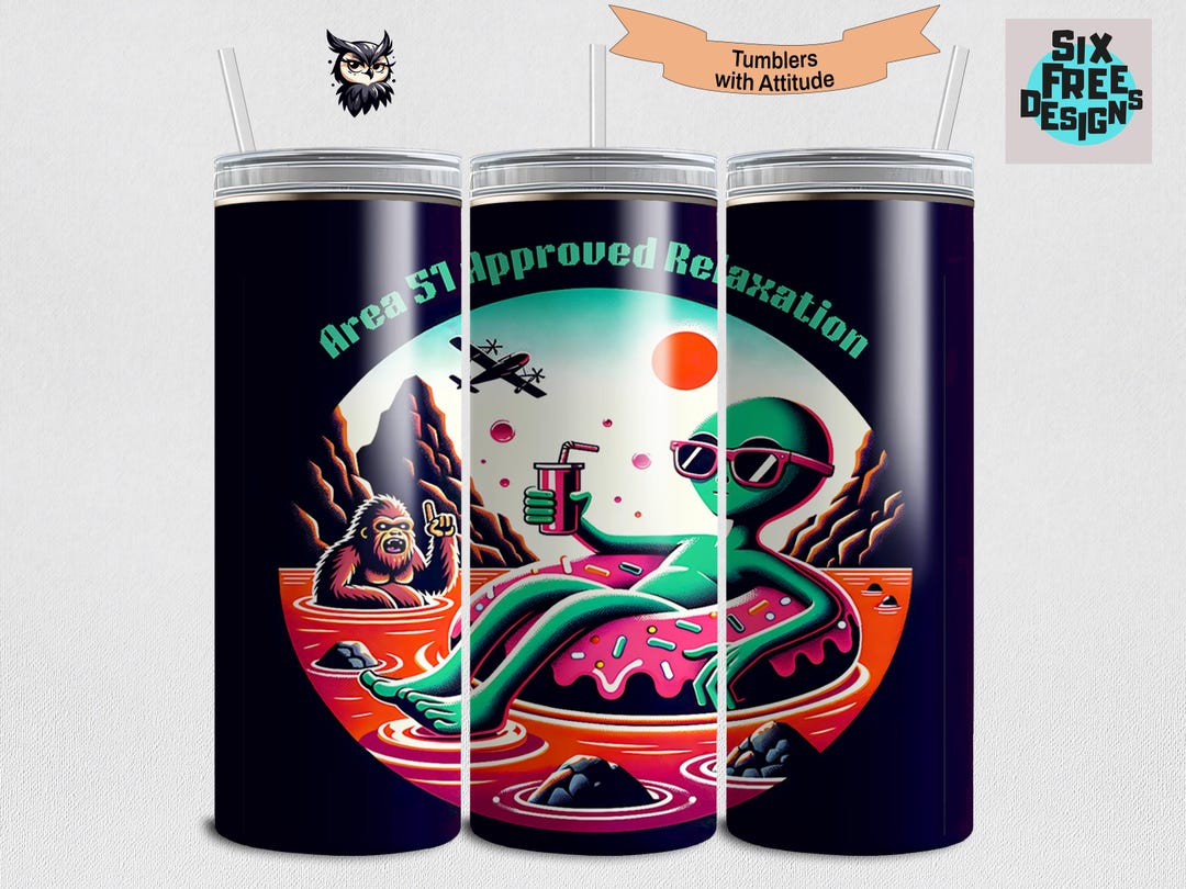 Funny Alien PNG: UFO Donut Float, Bigfoot Design (digital Download) - Etsy