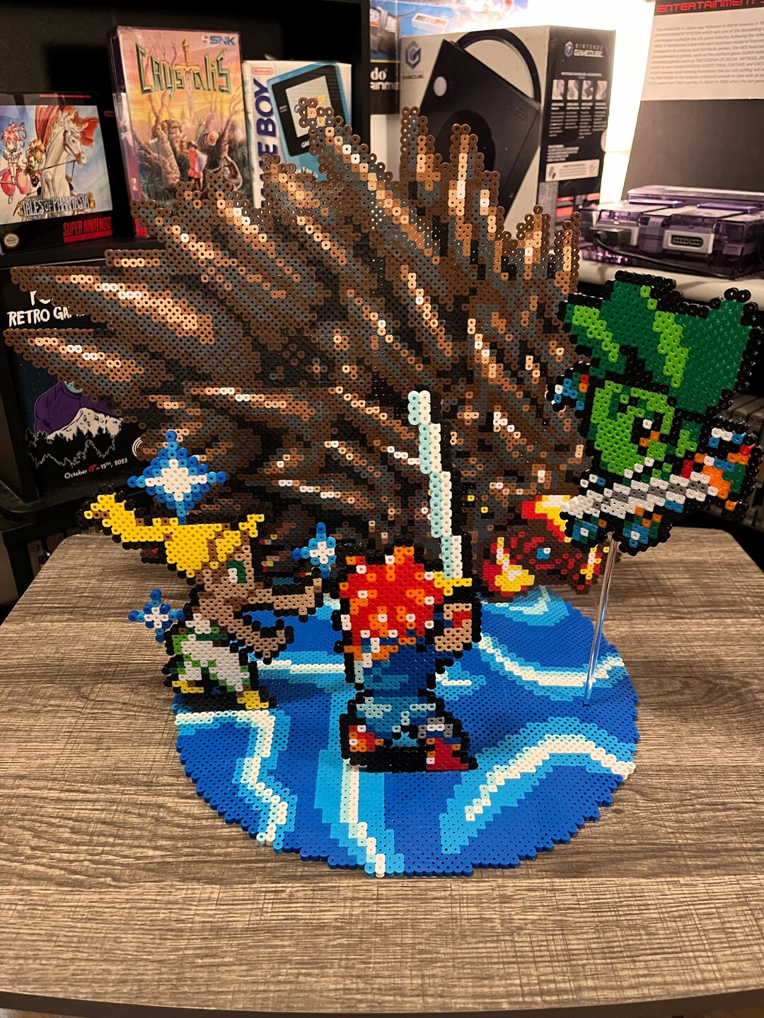 Chrono Trigger Lavos Spawn Battle Music Display/ Crafted Out of Perler ...