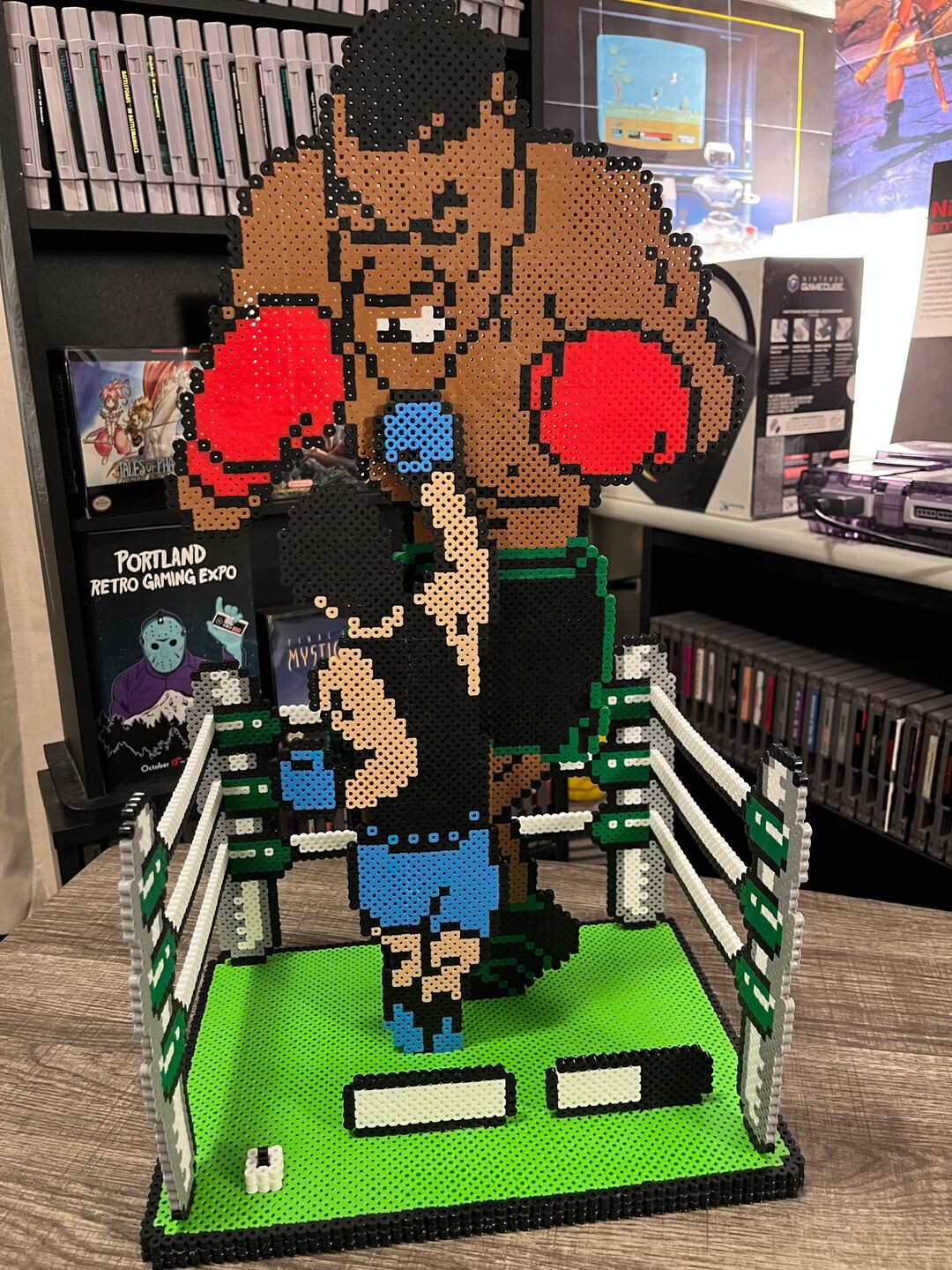 Punch Out Mike Tyson Final Bout Music Display/ Crafted Out of Perler ...