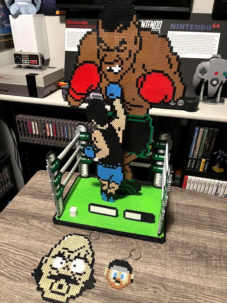 Punch Out Mike Tyson Final Bout Music Display/ Crafted Out of Perler ...