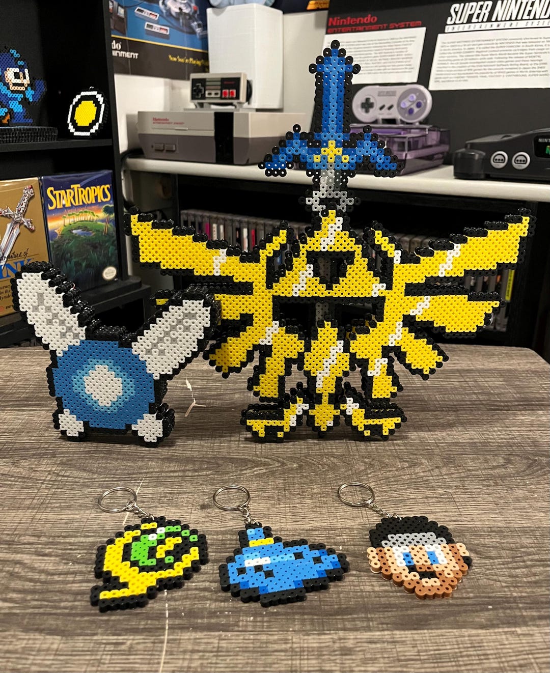 Zelda Triforce Music Display/ Removable Master Sword & Navi - Etsy
