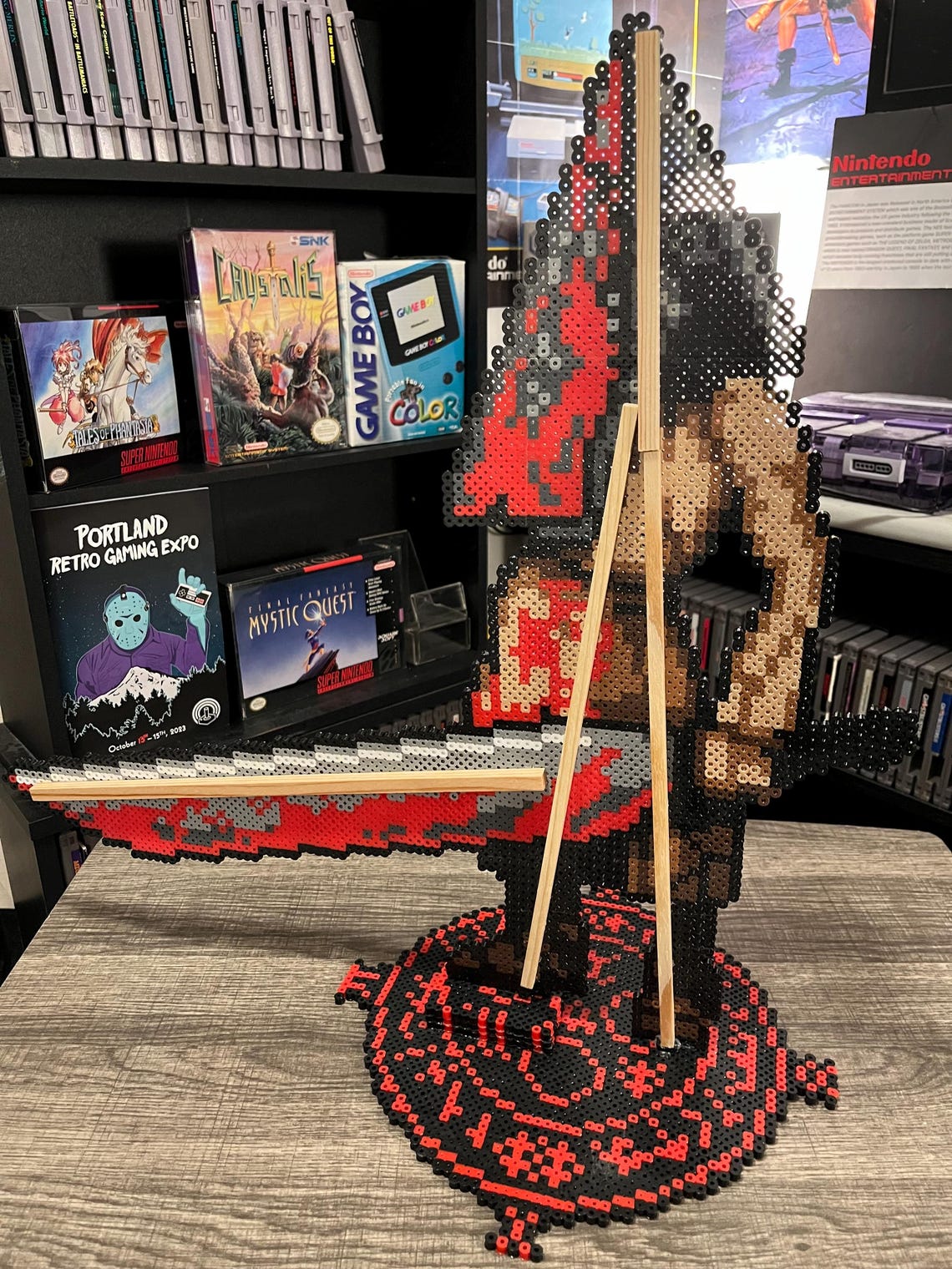 Silent Hill Pyramid Head Music Display/ Crafted Out of Perler Beads - Etsy