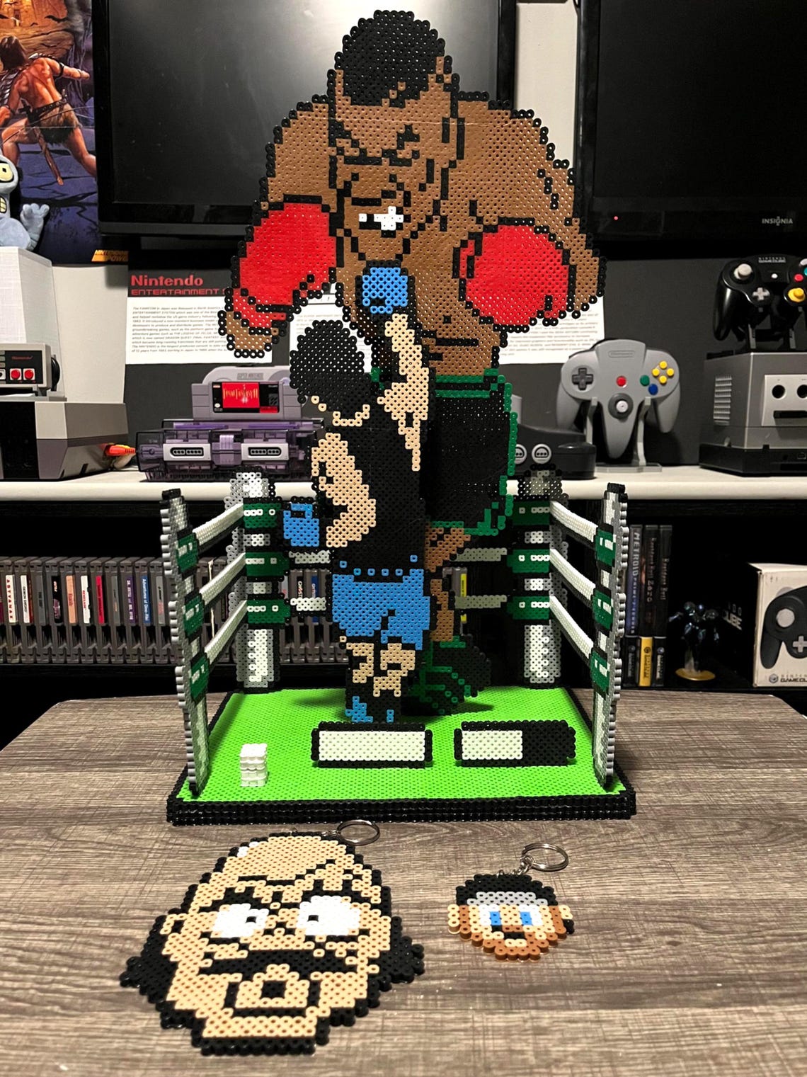 Punch Out Mike Tyson Final Bout Music Display/ Crafted Out of Perler ...