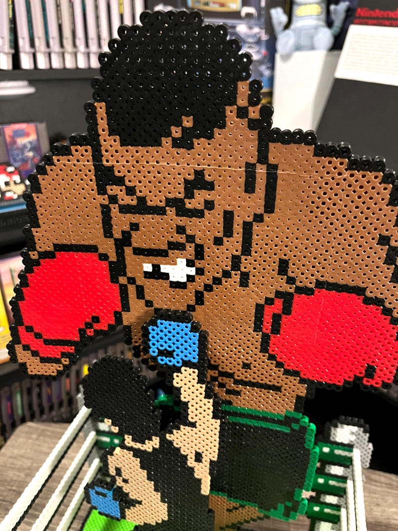 Punch Out Mike Tyson Final Bout Music Display/ Crafted Out of Perler ...