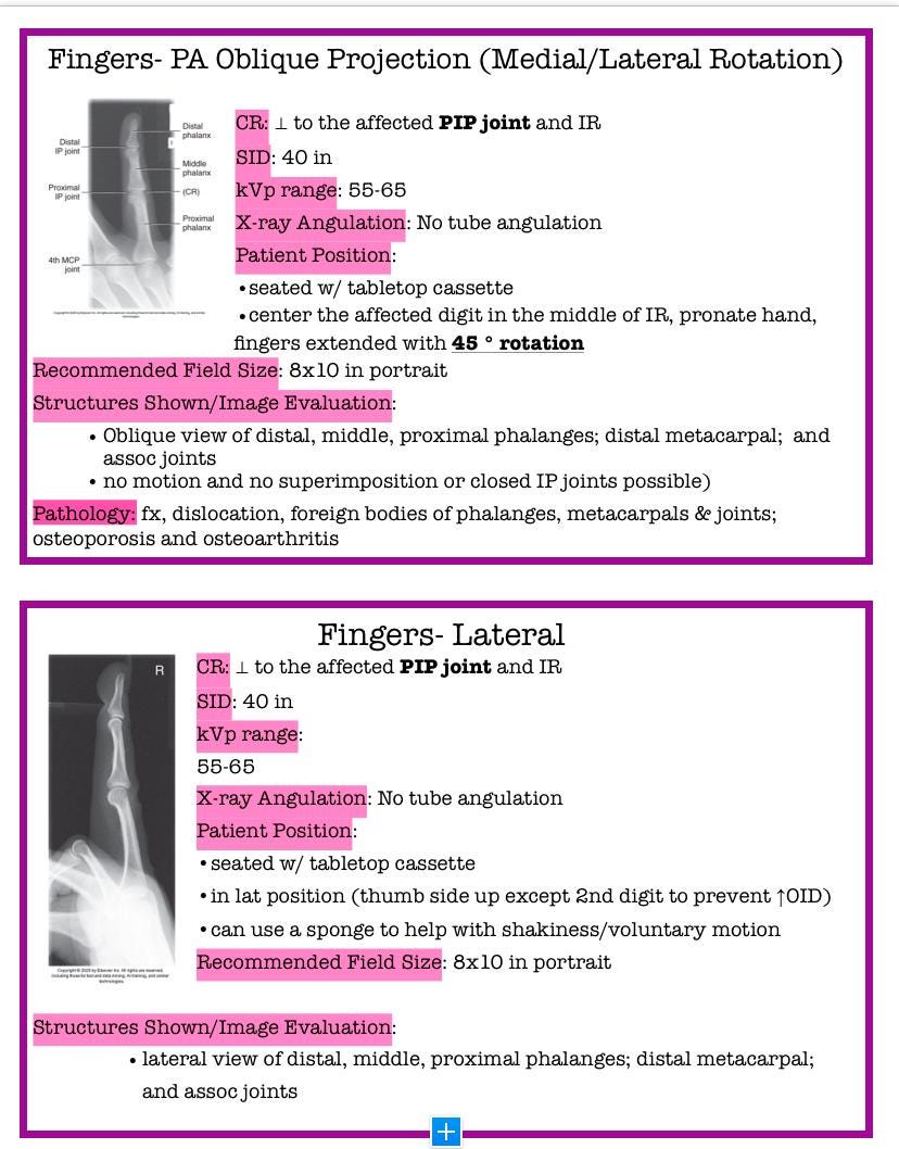 Upper Extremity X-ray Flashcards - Etsy