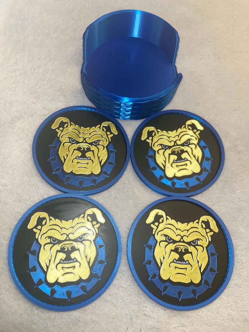 North Carolina A&T State University NCAT Coaster Set 4 Coasters With ...