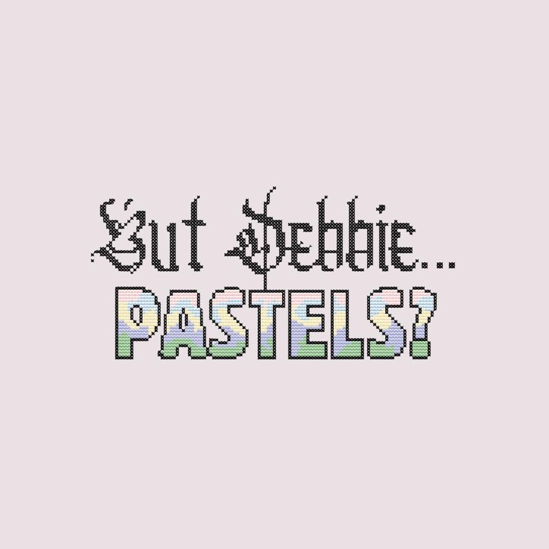 But Debbie... Pastels?” Addams Family Values Morticia Quote Cross ...