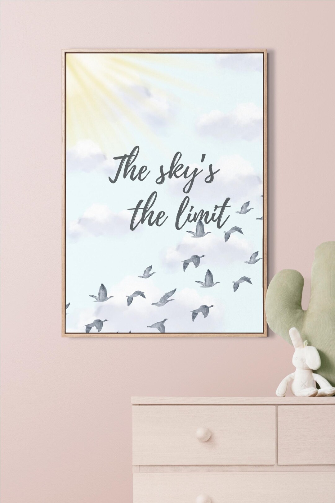 The Sky's the Limit Print Perfect for Nursery / Children's Bedroom ...