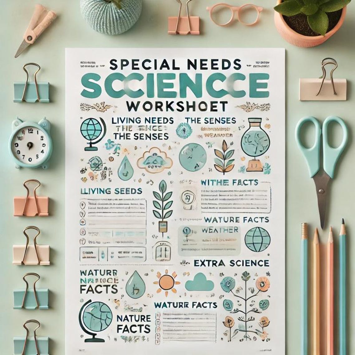 Special Needs Science Worksheet | Life Science and Nature Facts ...