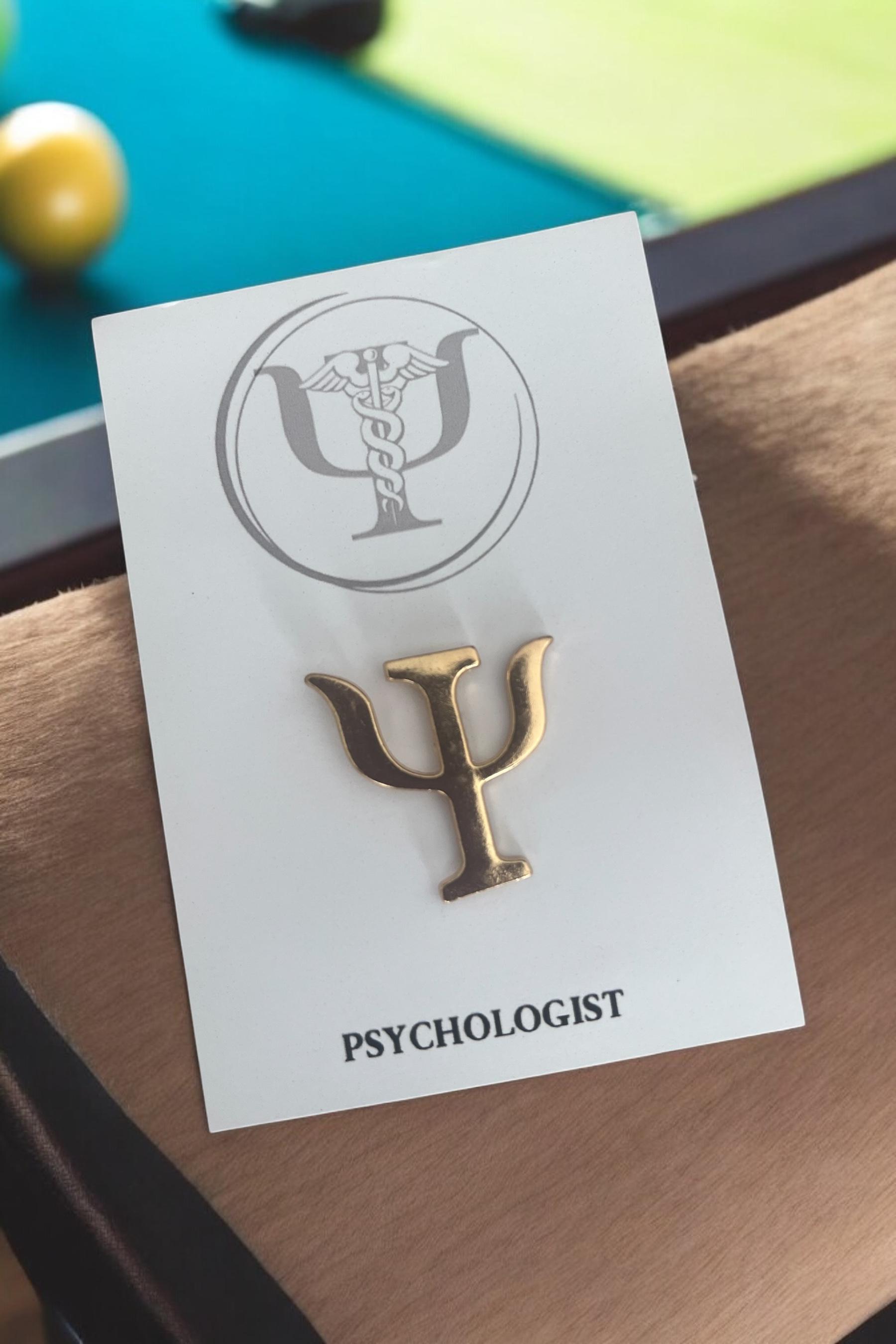 Psychology Psi Symbol Gold Metal Pin - Lapel- Badge- Accessory for ...
