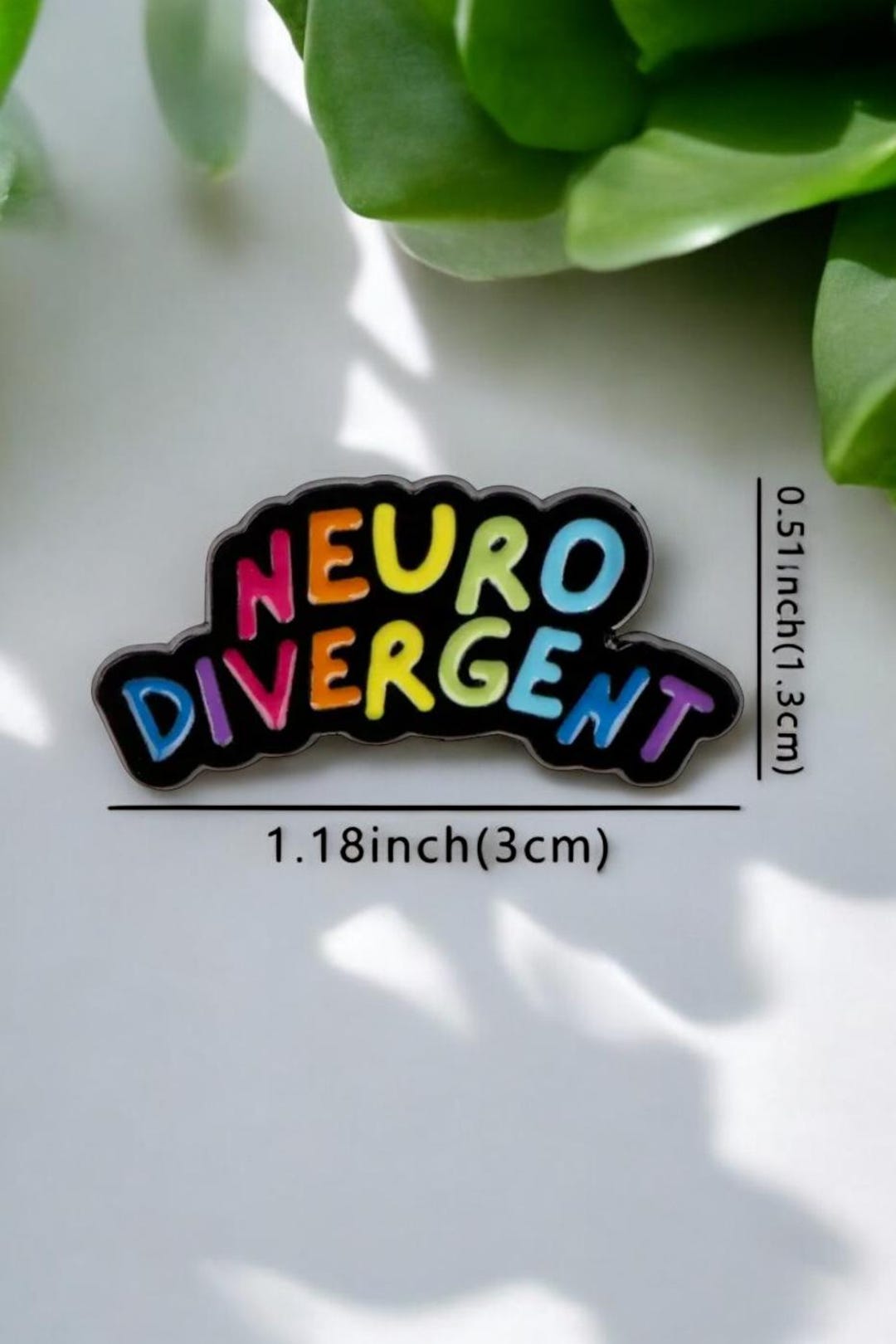 Enamel Pin ~ "neurodivergent" Lapel Badge ~ Neurodiversity, Anxiety ...