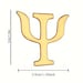 Psychology Psi Symbol Gold Metal Pin - Lapel- Badge- Accessory for ...