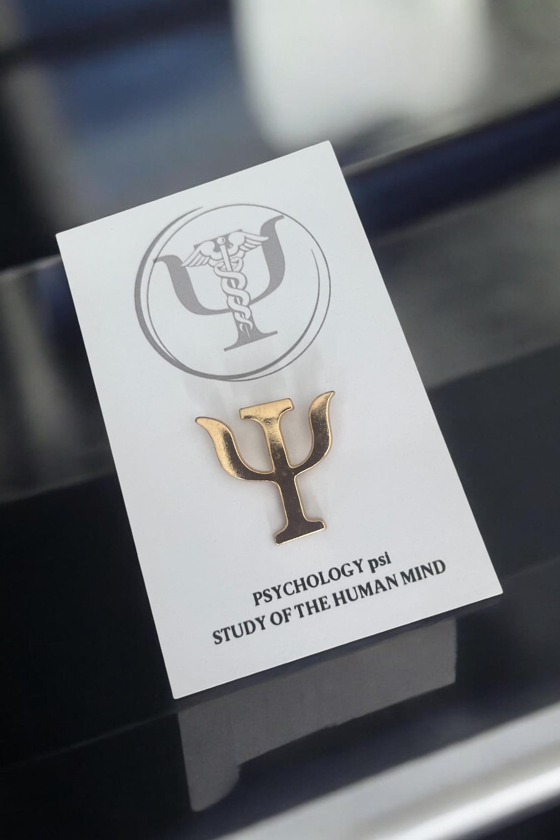 Psychology Psi Symbol Gold Metal Pin - Lapel- Badge- Accessory for ...