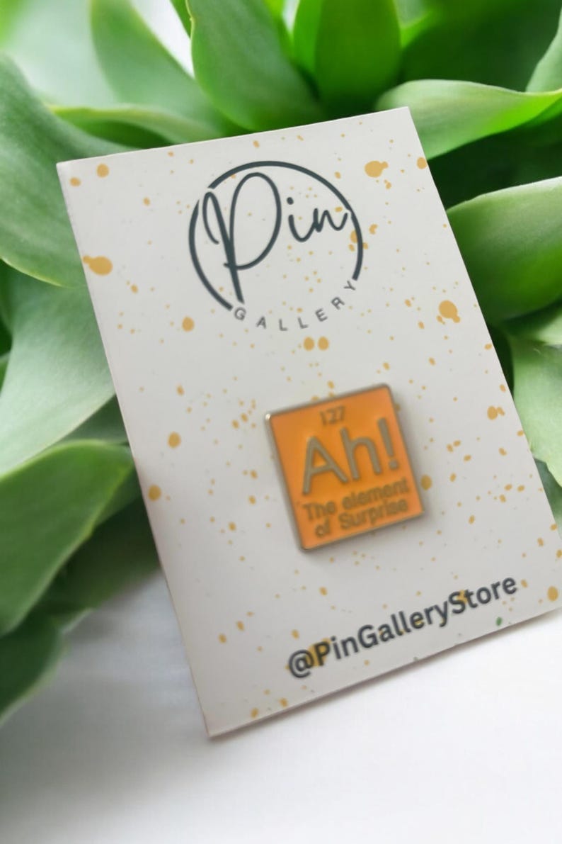 Funny Enamel Pin ~ Lapel ~ Badge ~ Periodic Table of Funny Elements ...
