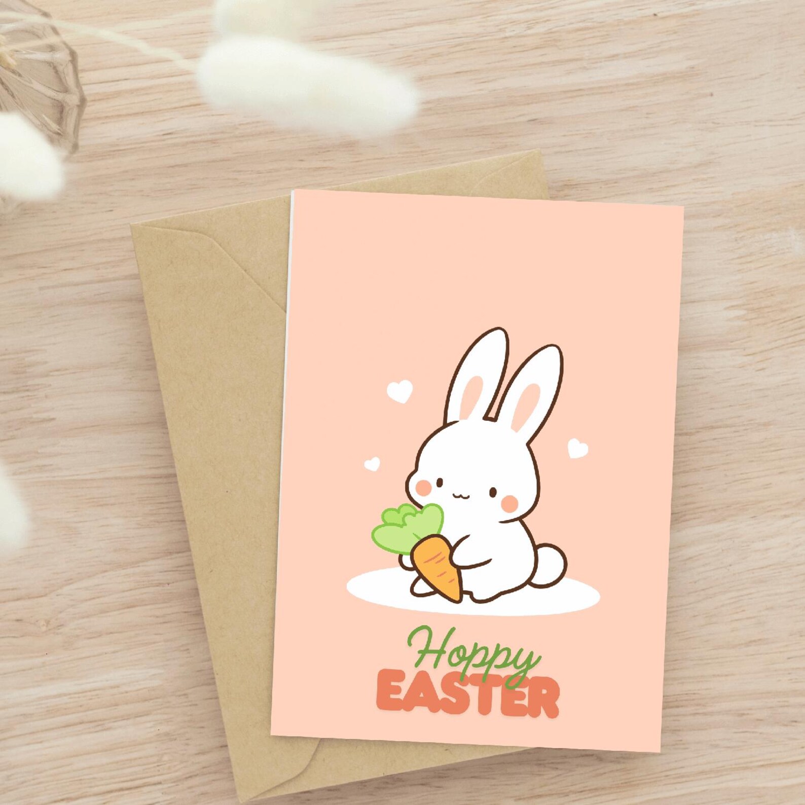 Kawaii Easter Clipart | Cute Bunny, Chick, Lamb | Digital PNG Instant ...