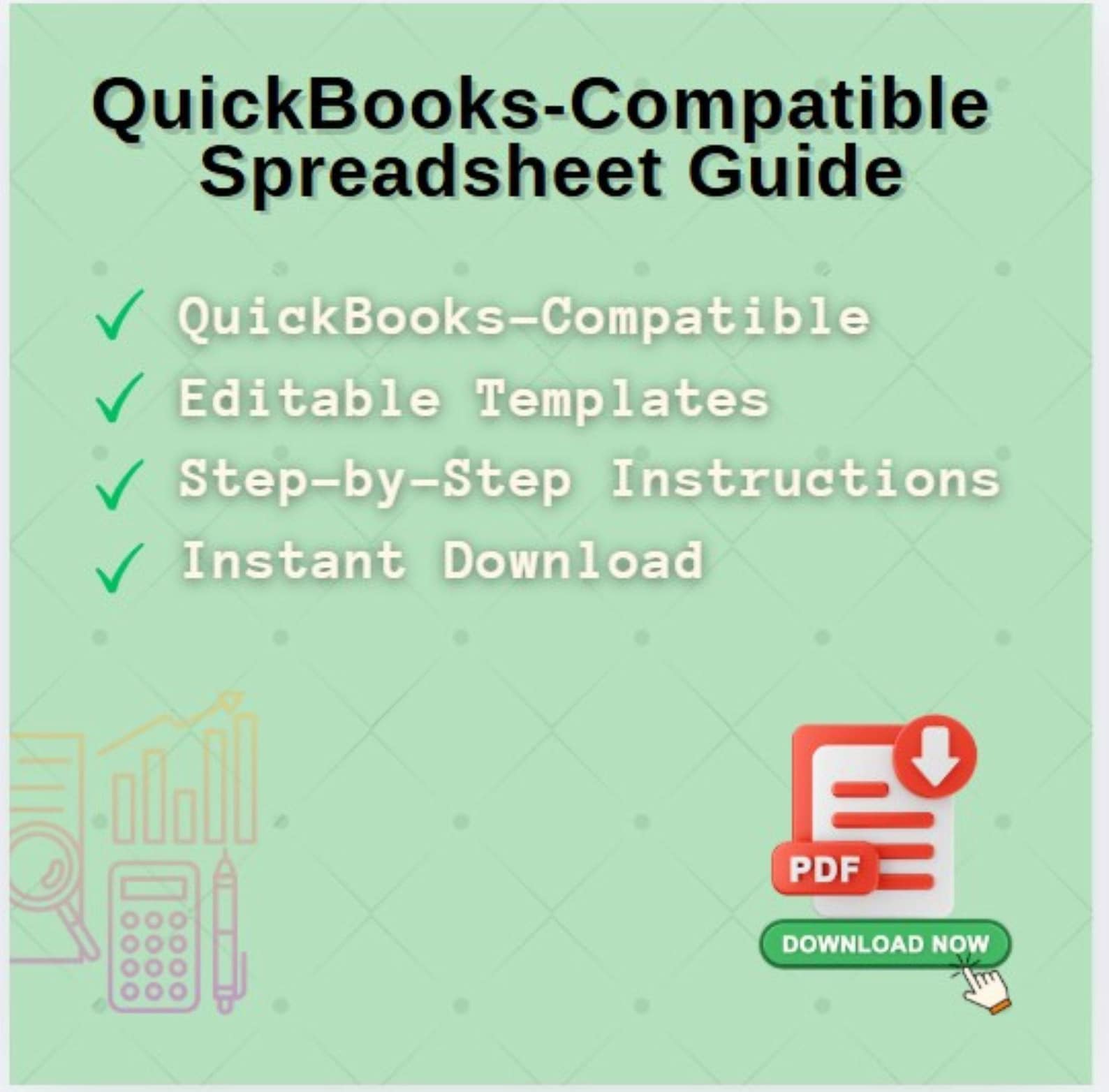 Quickbooks-compatible Excel Spreadsheet Guide With Example Templates ...