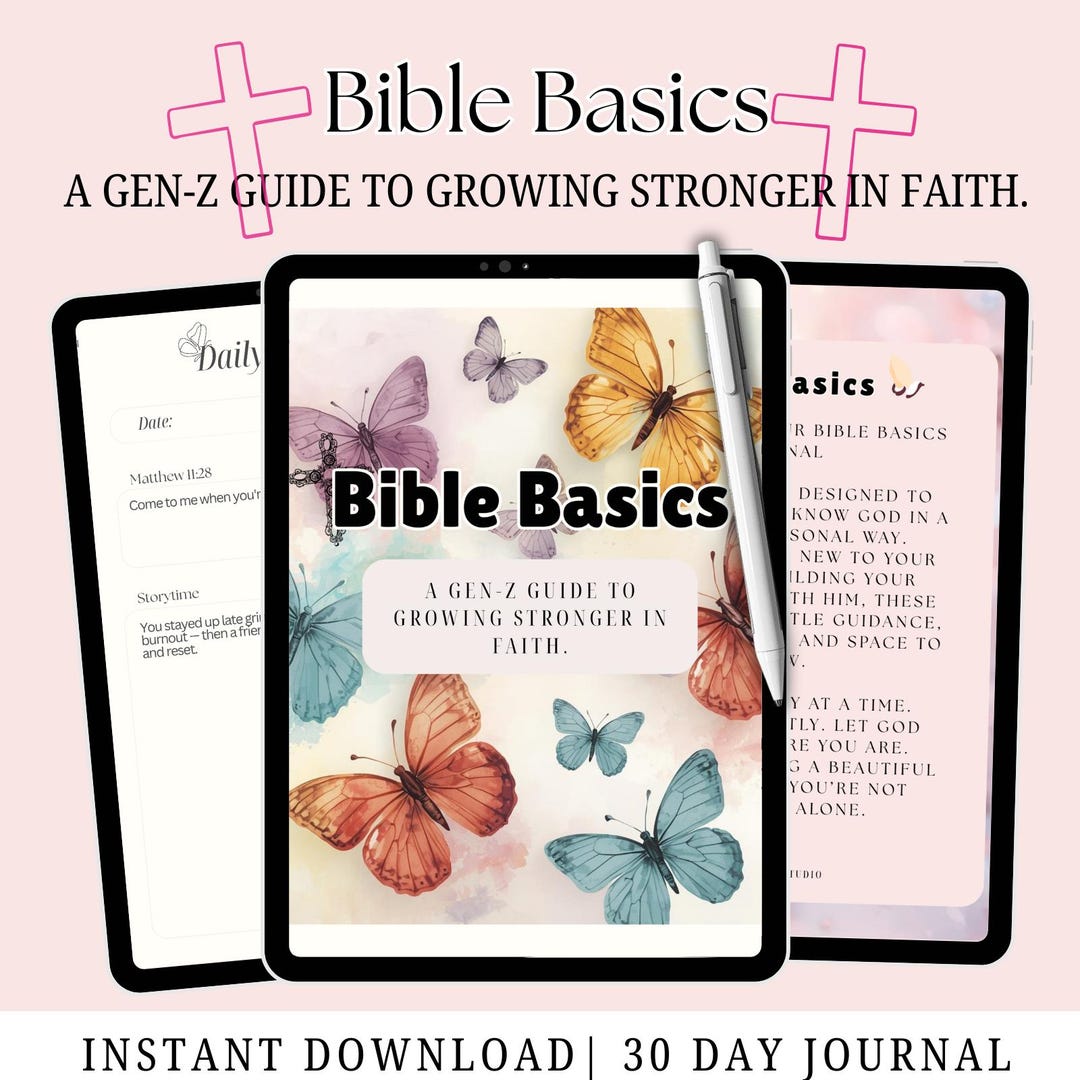Bible Basics Journal for Gen Z | Guided Scripture Study (digital PDF ...