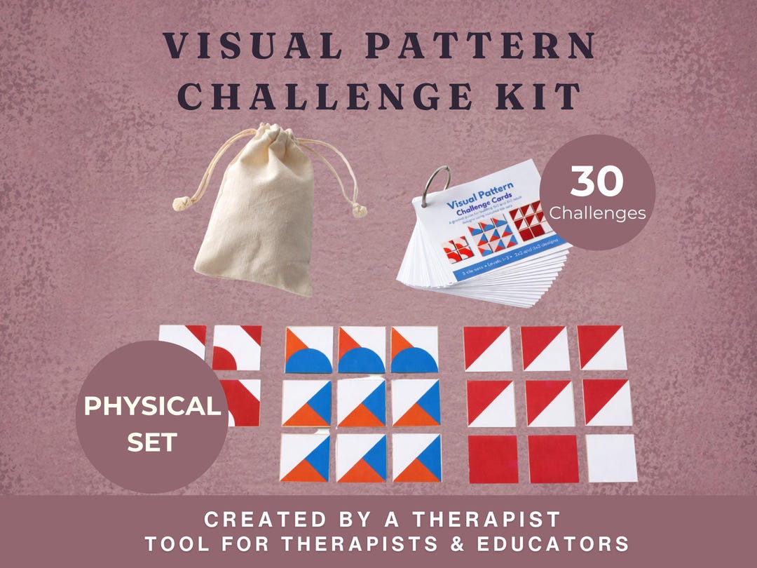 Visual Pattern Challenge Kit Pattern Puzzle Tile Matching Game Brain ...