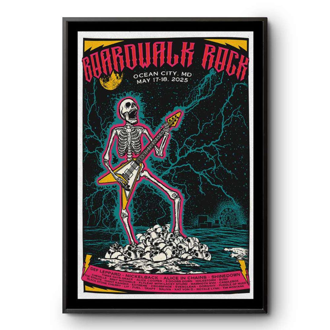 Boardwalk Rock May 17-18 2025 Ocean City, MD Poster - Etsy