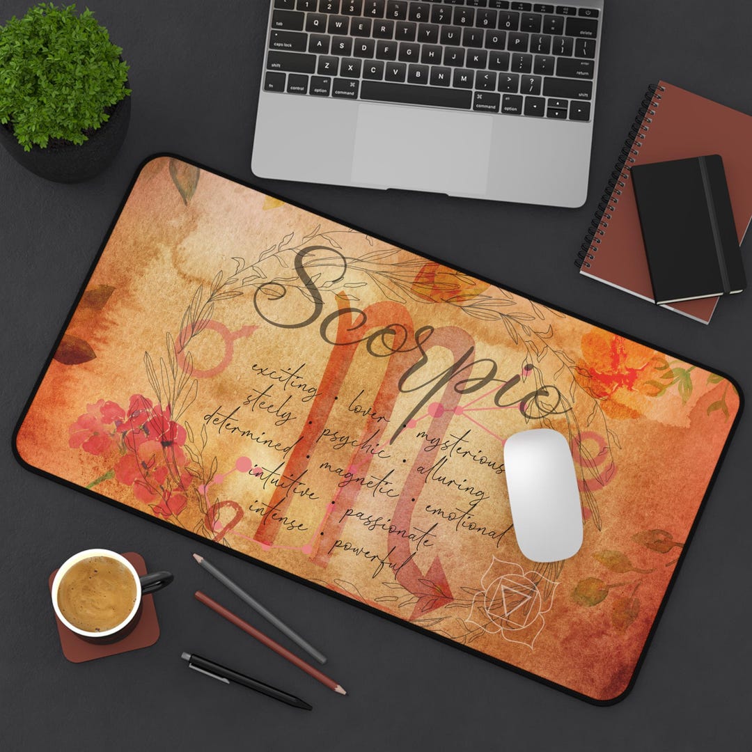 Scorpio Desk Mat : Zodiac Inspired Gift With Sacred Astrology ...