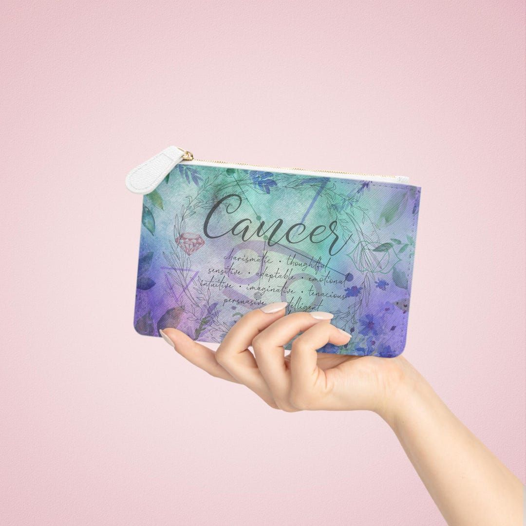 Cancer Mini Clutch Bag : Zodiac Inspired Gift With Sacred Astrology ...