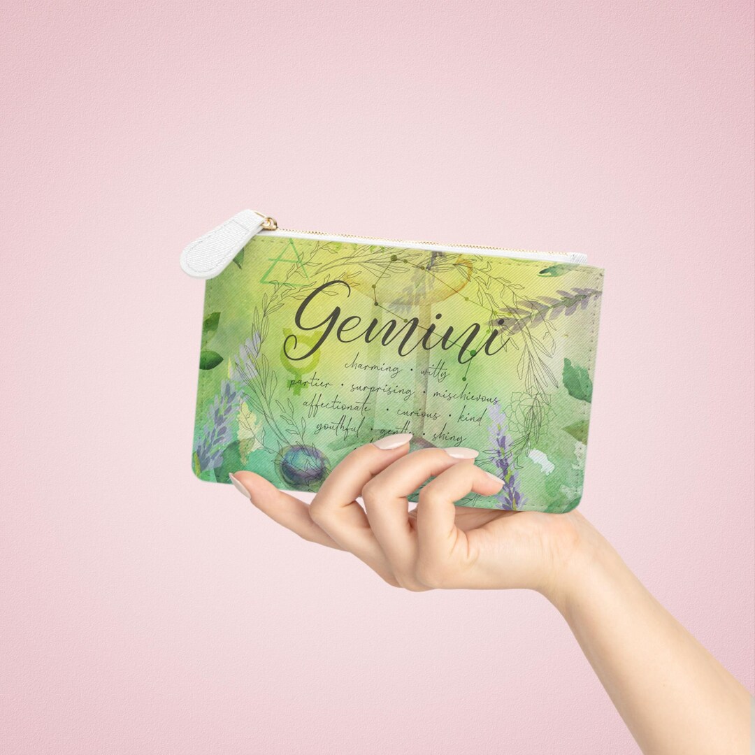 Gemini Mini Clutch Bag : Zodiac Inspired Gift With Sacred Astrology ...