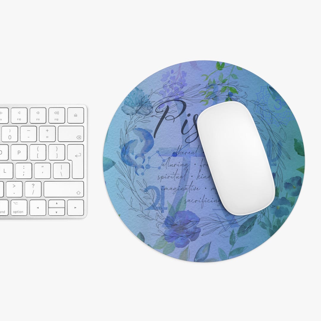 Pisces Mouse Pad : Zodiac Inspired Gift With Sacred Astrology ...