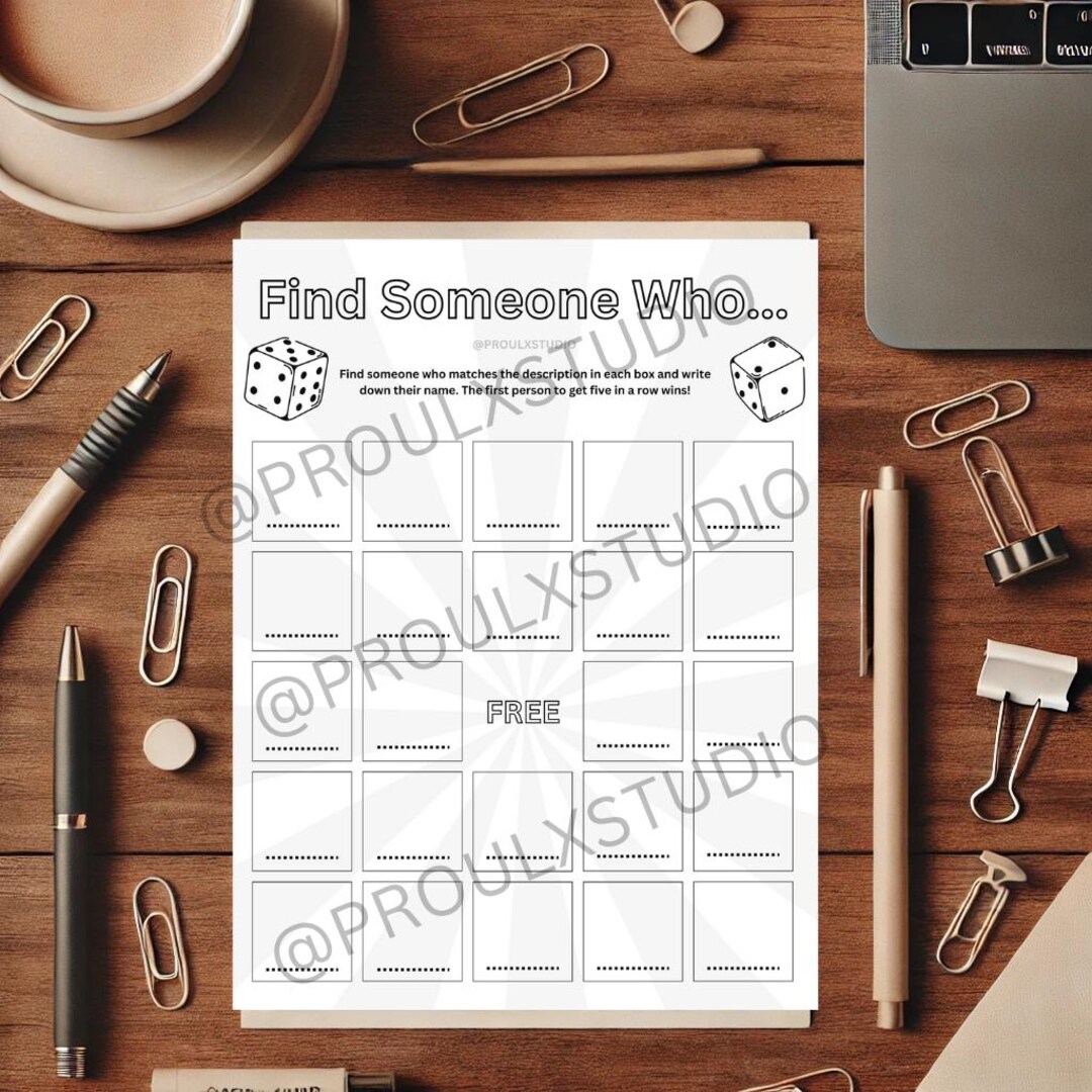 Find Someone Who - Printable Icebreaker Bingo | Team Building ...