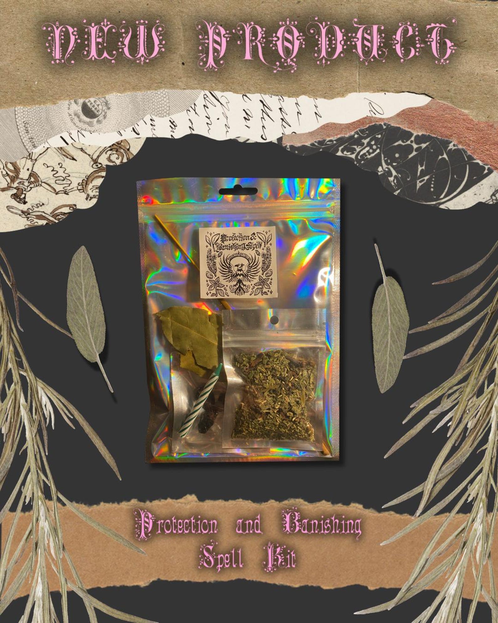 Protection & Banishing Spell Kit, Witchcraft, Pagan, Wicca, Ritual ...
