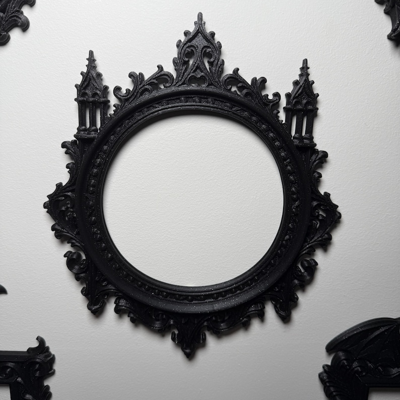 Victorian Gothic Oval Frame | Haunted House Wall Art | Witchy Gallery ...