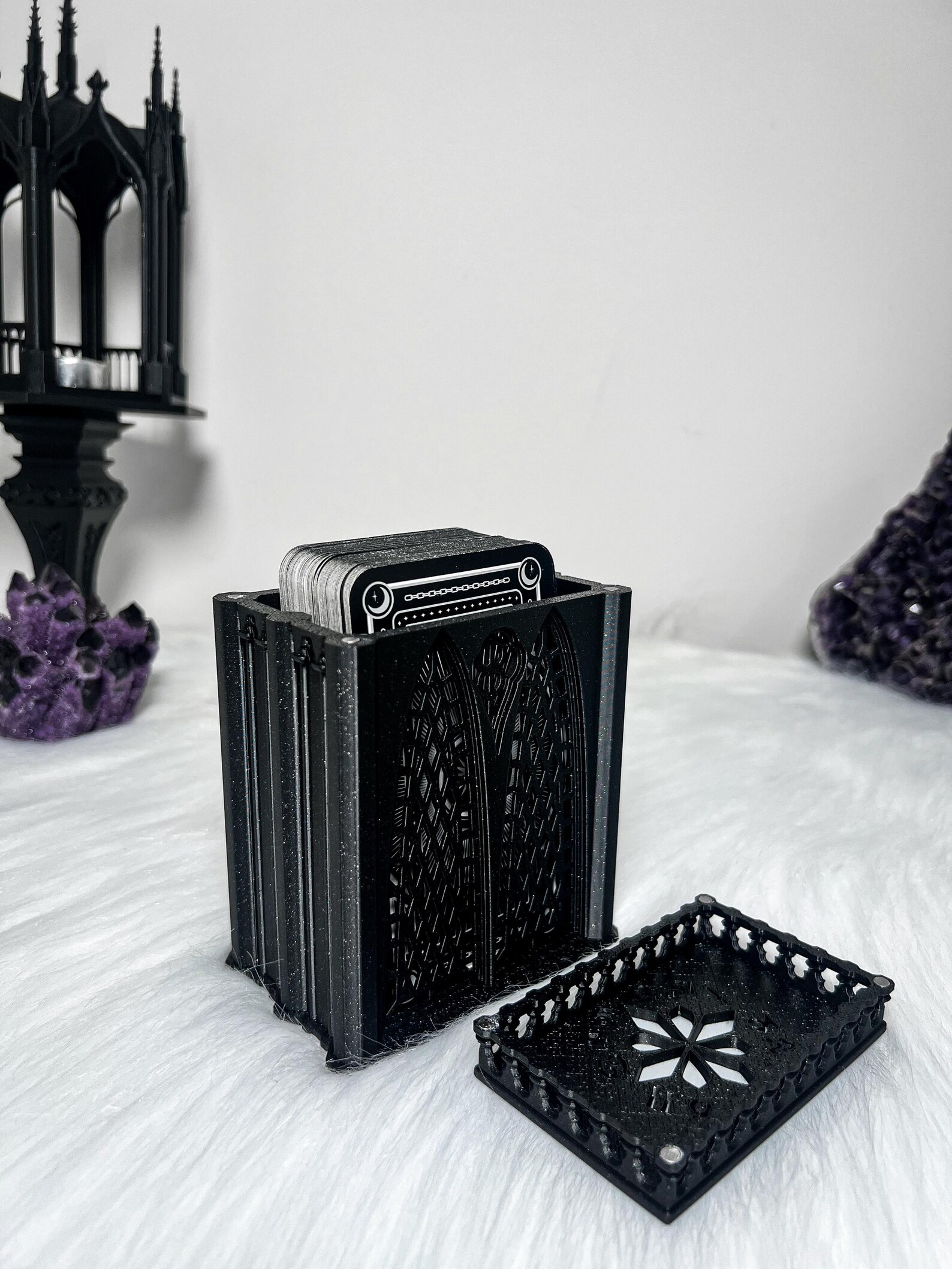 Gothic Cathedral Tarot Card Holder | Witchy Deck Display Stand | Altar ...