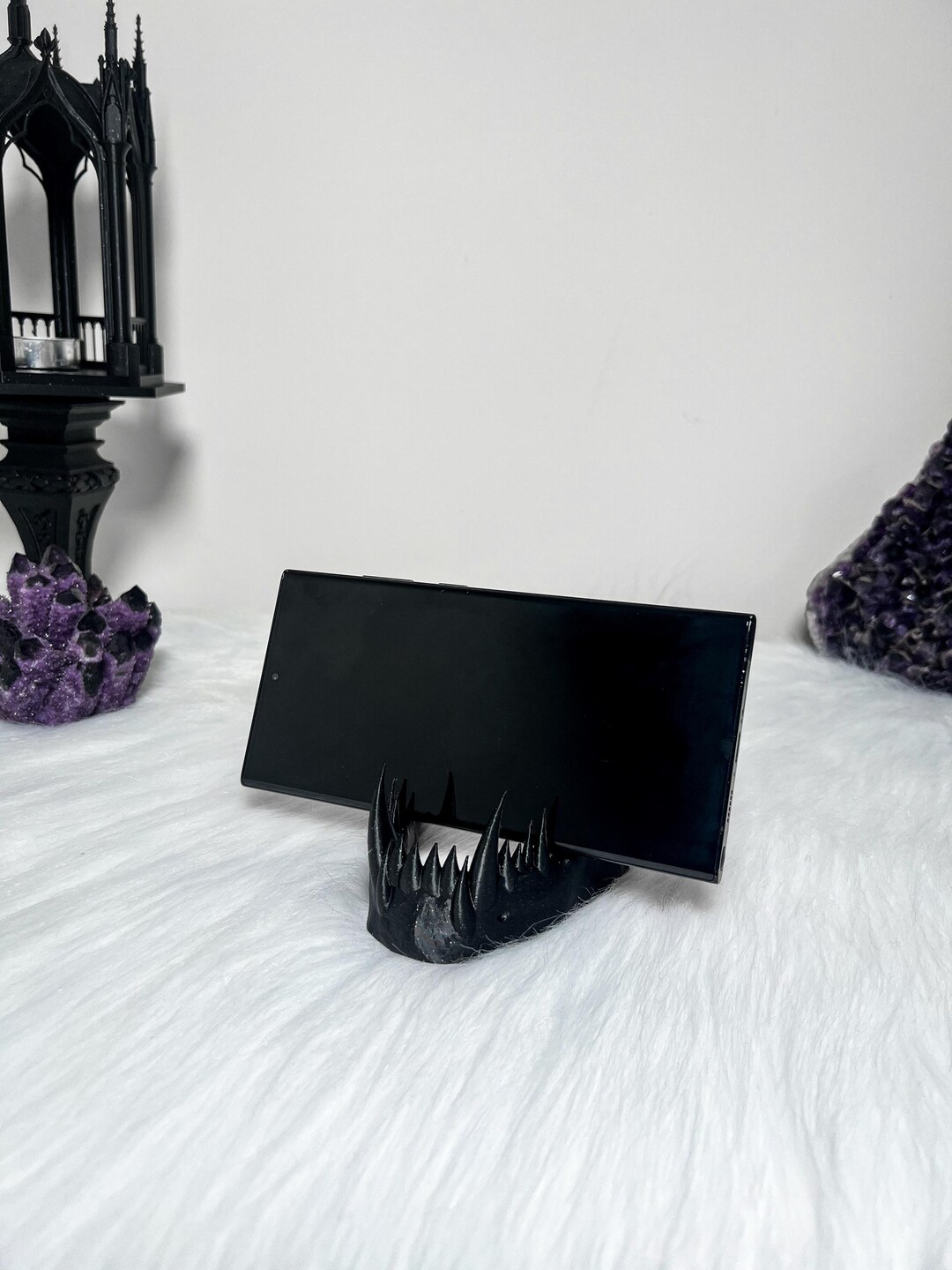 Gothic Jaw Bone Phone Holder | Anatomical Desk Stand | Gothic Tarot ...