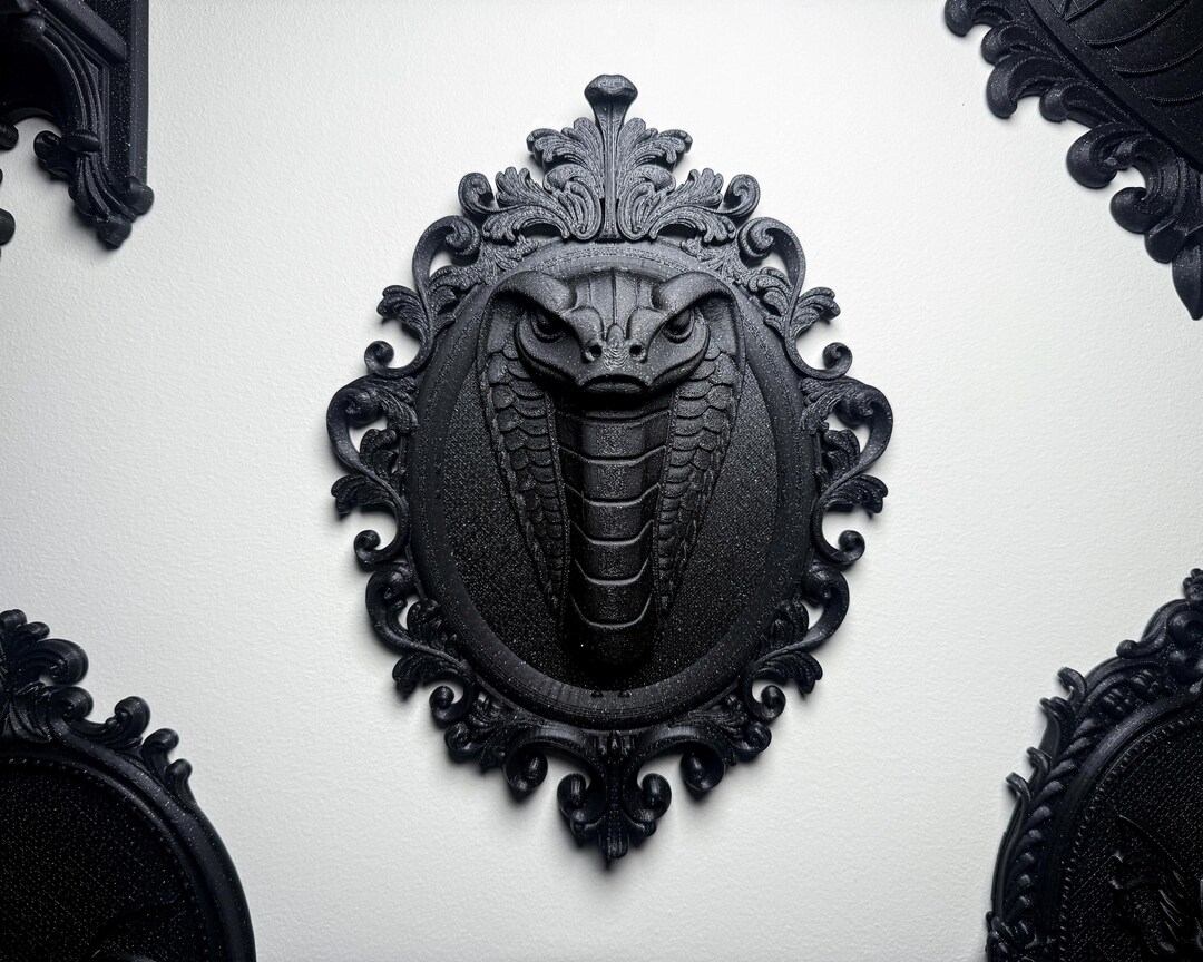 Cobra Gothic Wall Art | Serpent Snake Wall Frame | Witchy Altar Home ...
