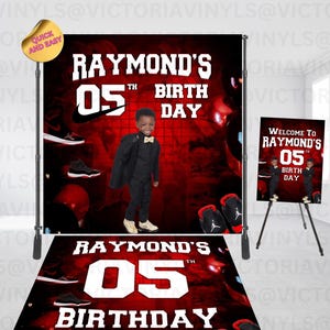 Custom Jordan's Birthday Backdrop Bundle - Digital Download Only - Etsy
