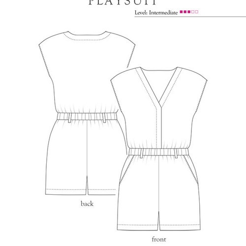 Reversible Aline Jumper Dress Pattern PDF Sewing Pattern | Etsy